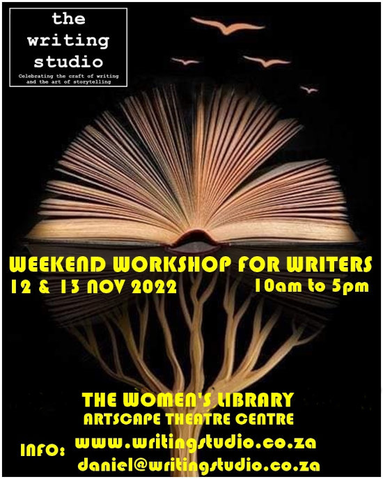 Weekend Workshop For Writers – 12 & 13 November 2022 – SAMDB News